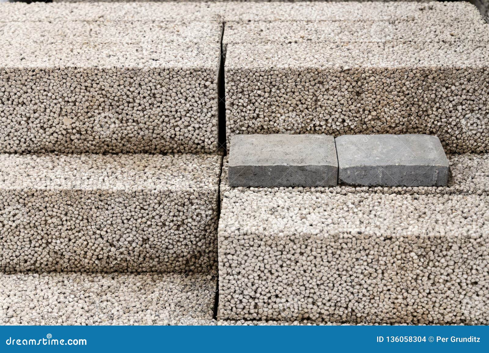 Building Material - Lightweight Concrete - Light Concrete Stock Photo ...