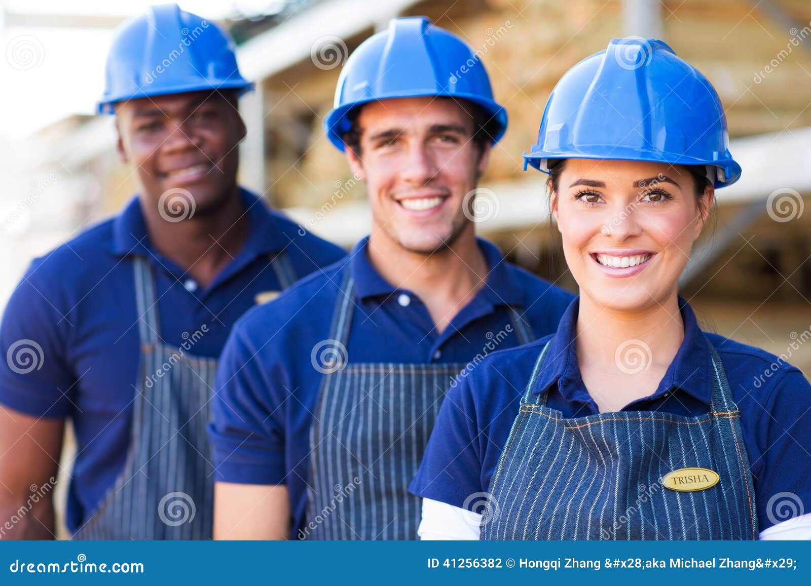 Building Material Warehouse Workers Stock Photo - Image of ...