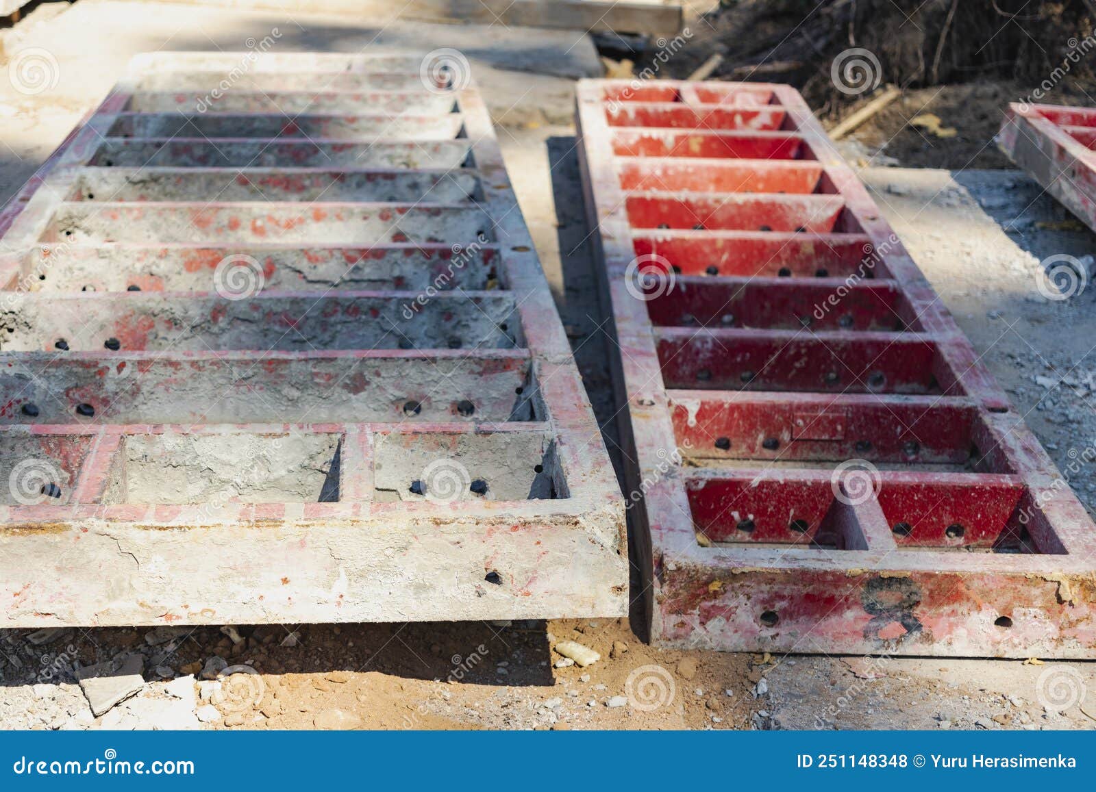 Building Materials at a Construction Site. Prepared Materials and ...