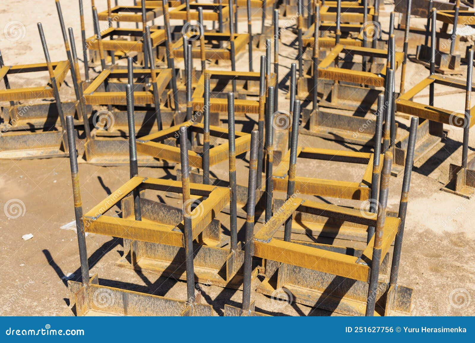 Building Materials at a Construction Site. Prepared Materials and ...