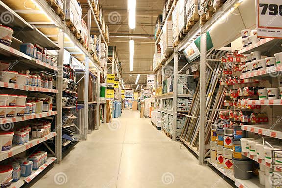 Building materials shop stock photo. Image of load, corridor - 1355798