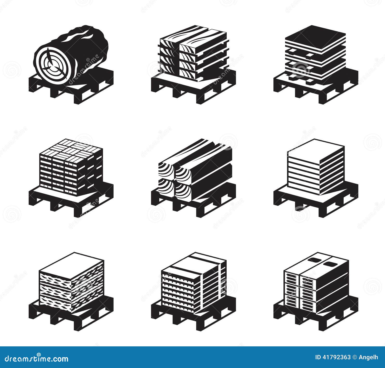 Building materials of wood stock vector. Illustration of hardboard ...