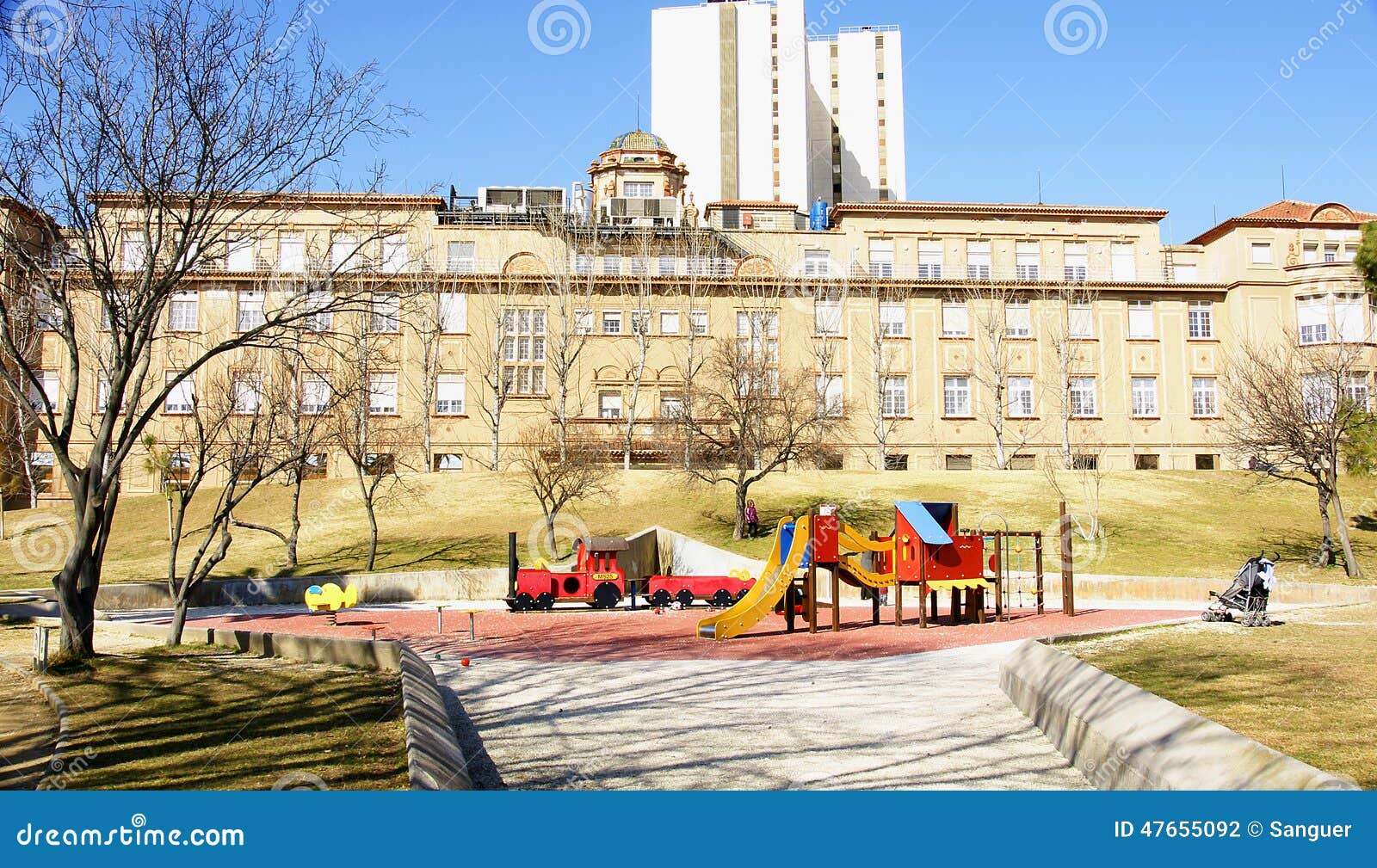 Building Maternity with Playground Editorial Photography - Image of ...