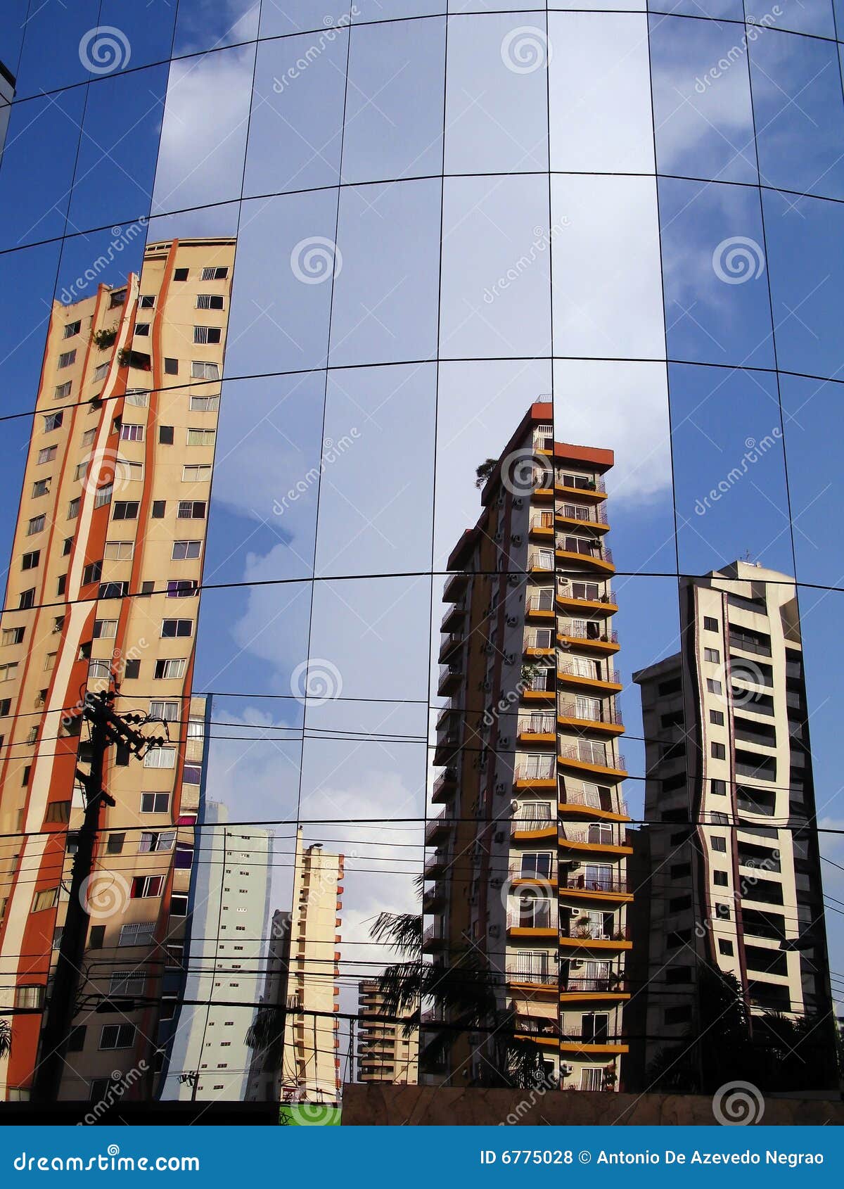 Building mirror stock photo. Image of block, blue, business - 6775028