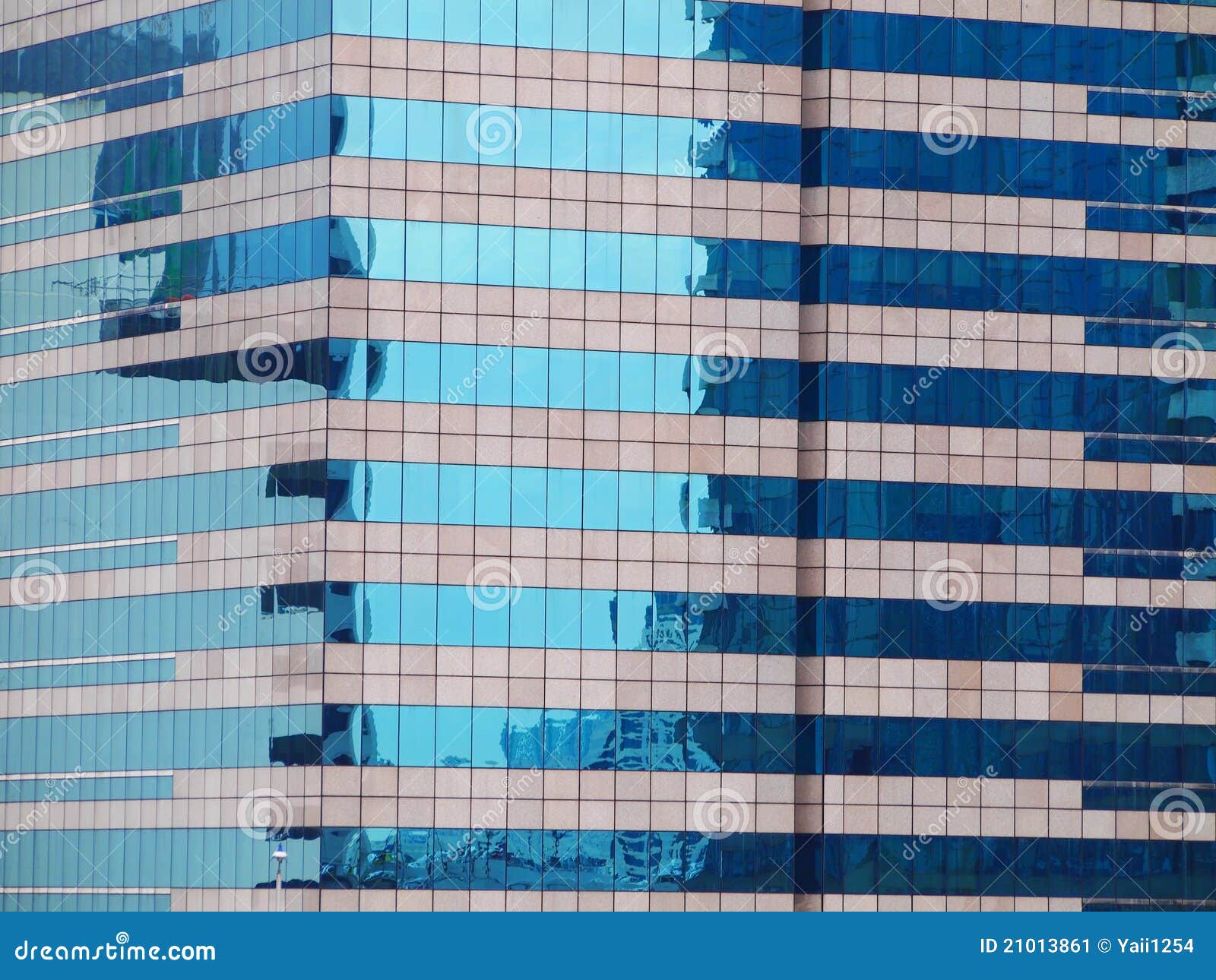 Building mirror glass wall stock image. Image of wall - 21013861