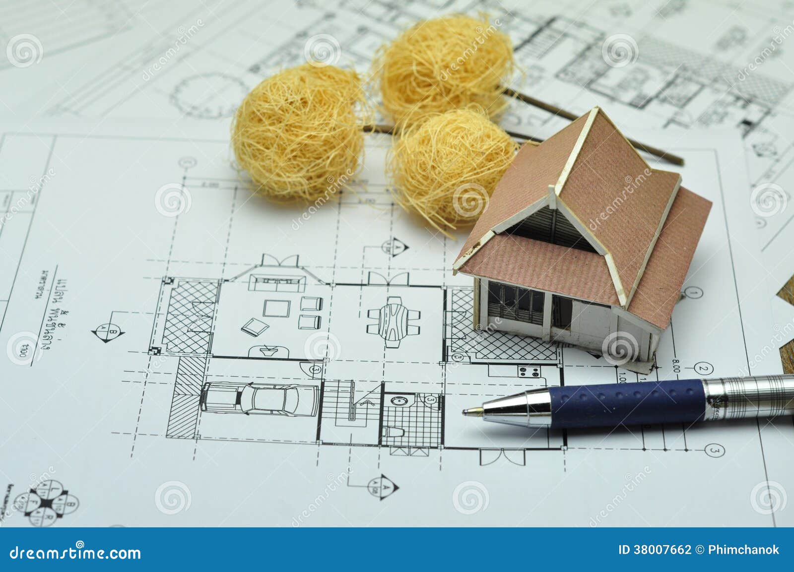 Building model stock photo. Image of drawing, making - 38007662