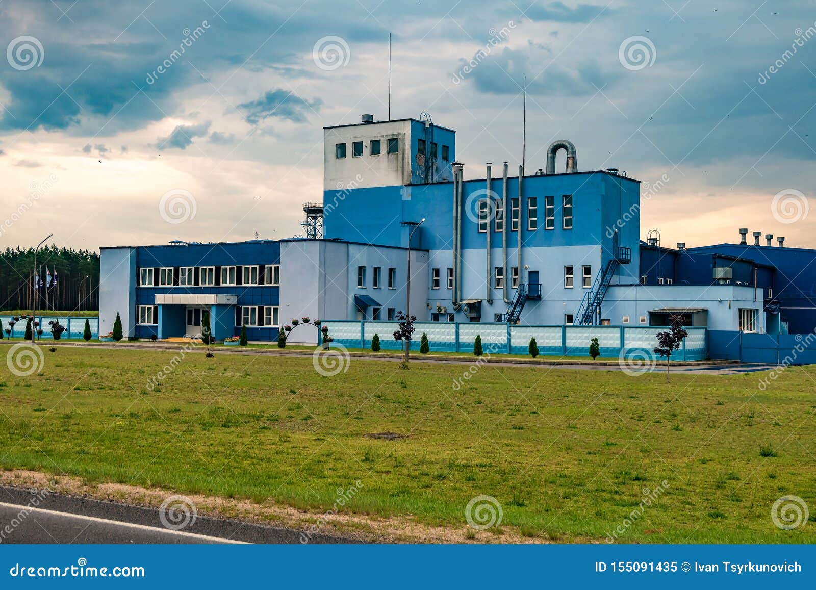 Building of Modern Agro-processing Starch Factory Stock Image - Image ...