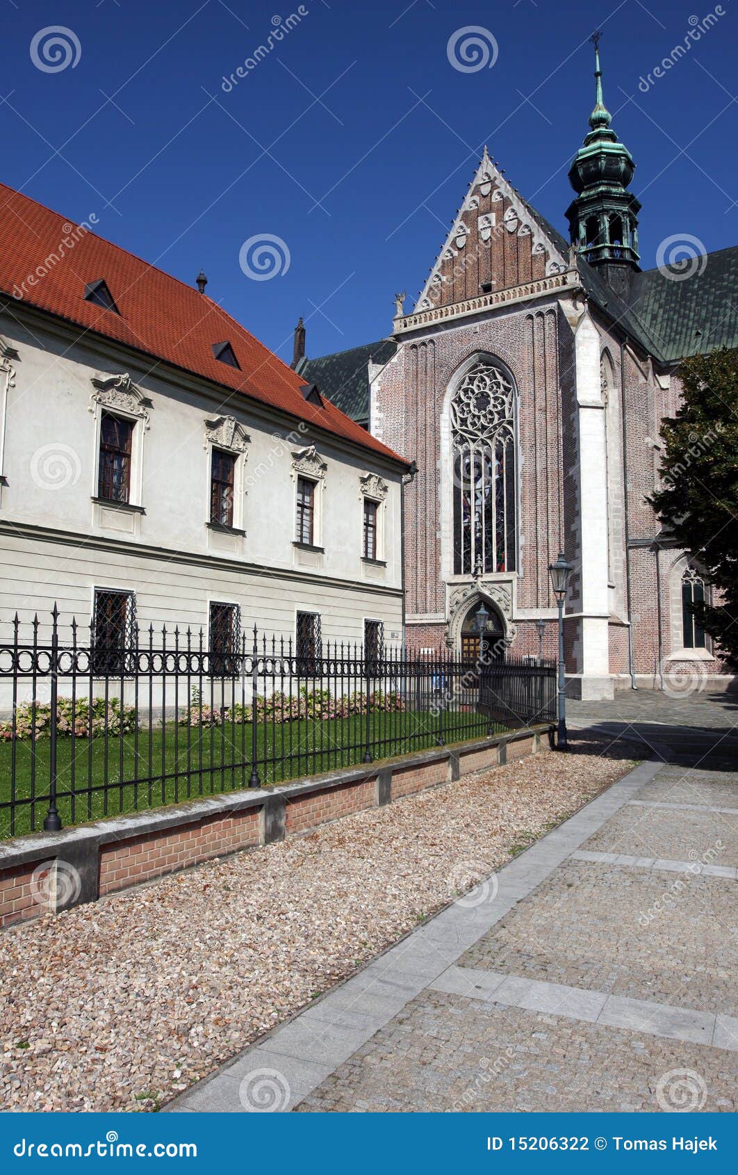 Building of Monastery in Brno Stock Photo - Image of square ...
