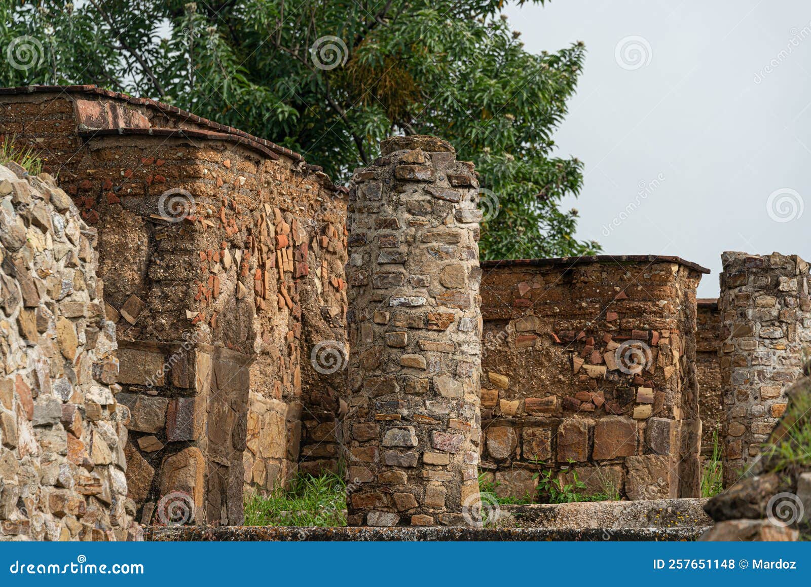 Building X at Monte Alban Archaeological Site, Oaxaca, Mexico Stock ...