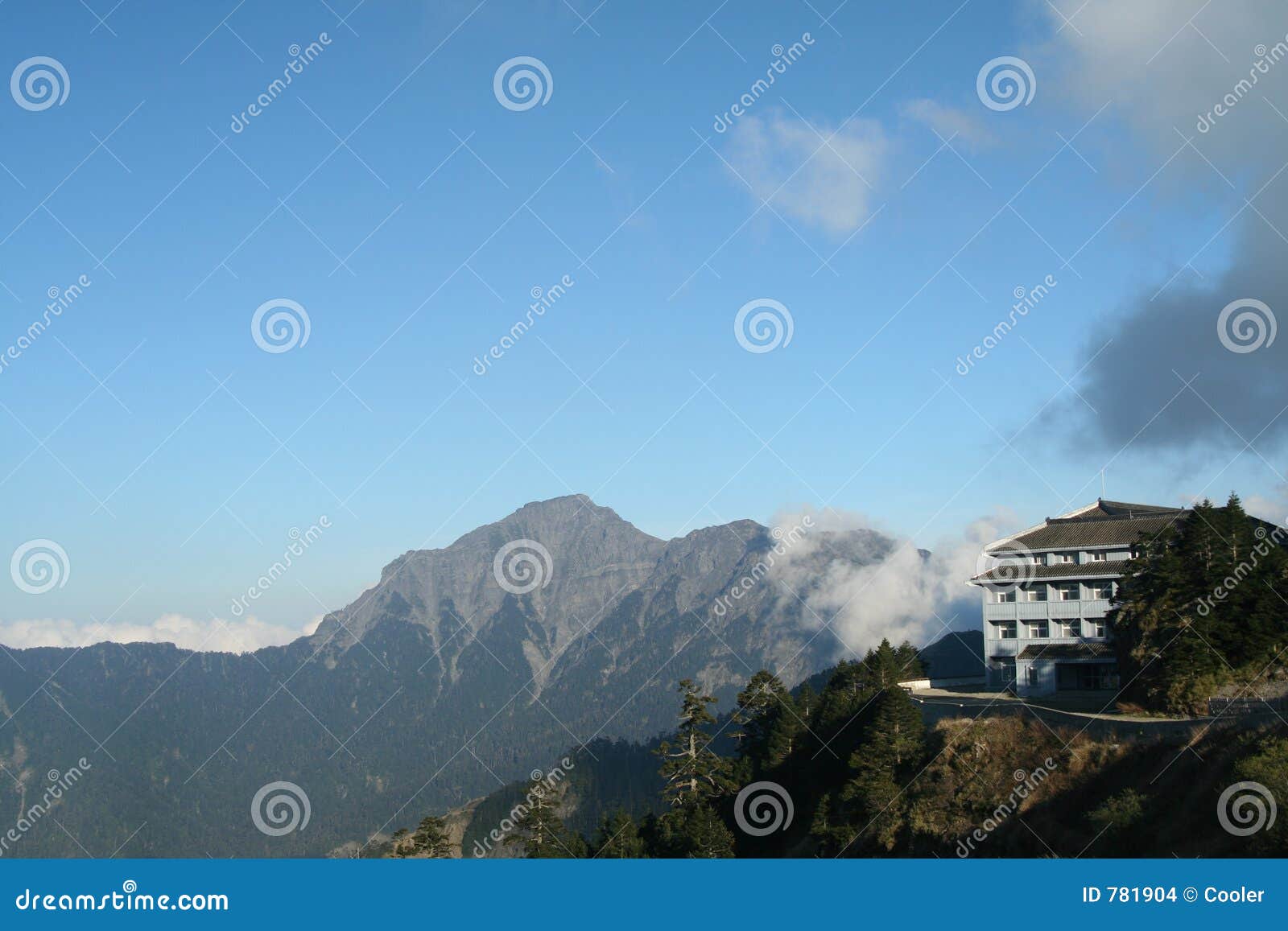 Building with Mountain View Stock Photo - Image of high, country: 781904