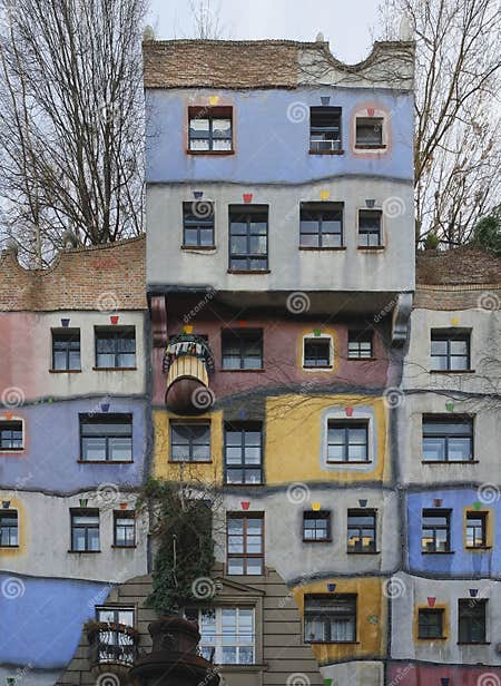 Building with Multi-colored Walls Stock Photo - Image of architecture ...