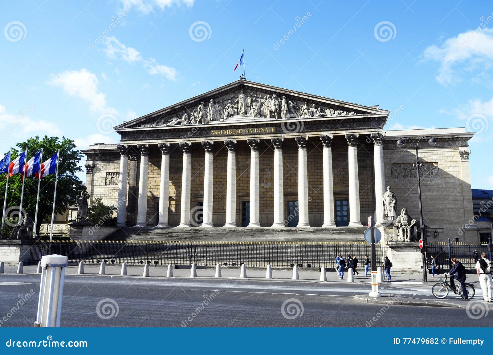 Building of National Assembly in Paris Editorial Photography - Image of ...