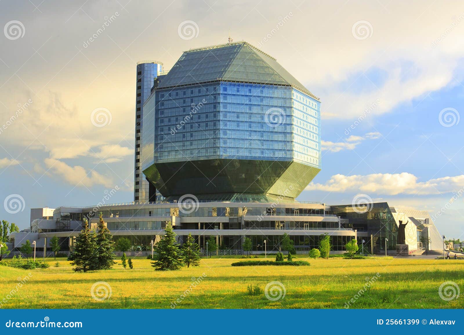 Building of the National Library in Minsk Stock Image - Image of house ...