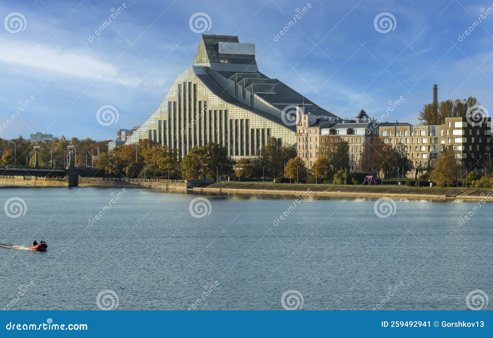 Building of the National Public Library in Riga, Latvia Editorial Photo ...