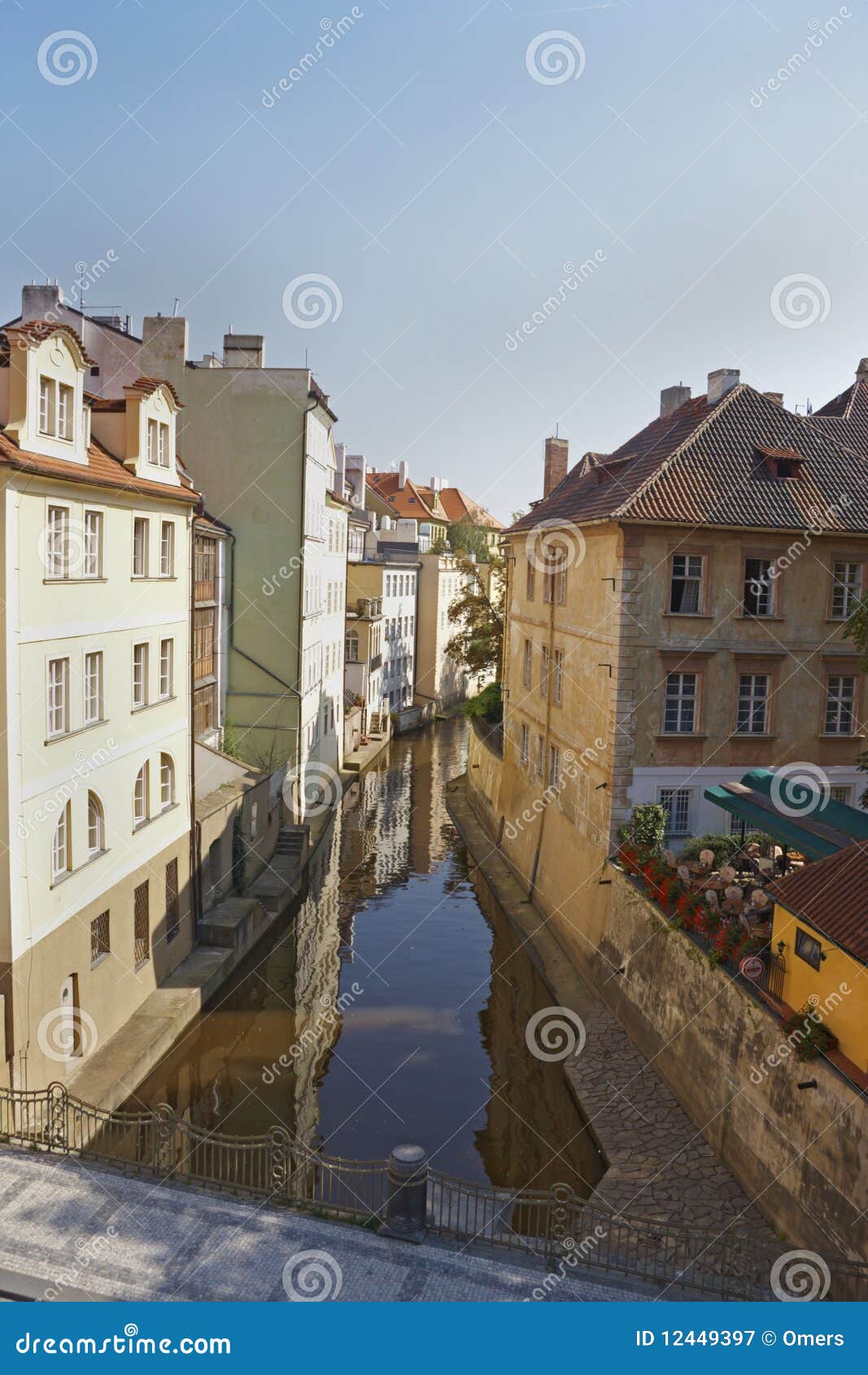 Building near a river stock image. Image of bridge, river - 12449397
