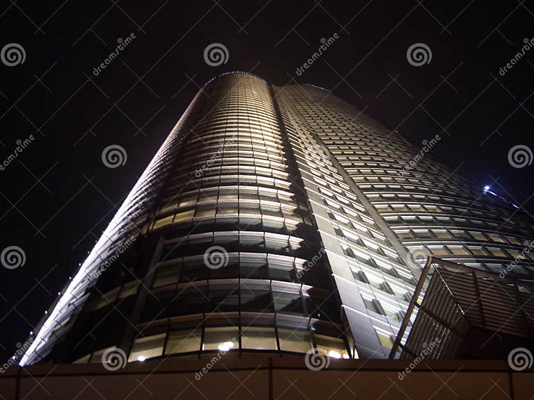 Building at night stock image. Image of office, tall - 13364267