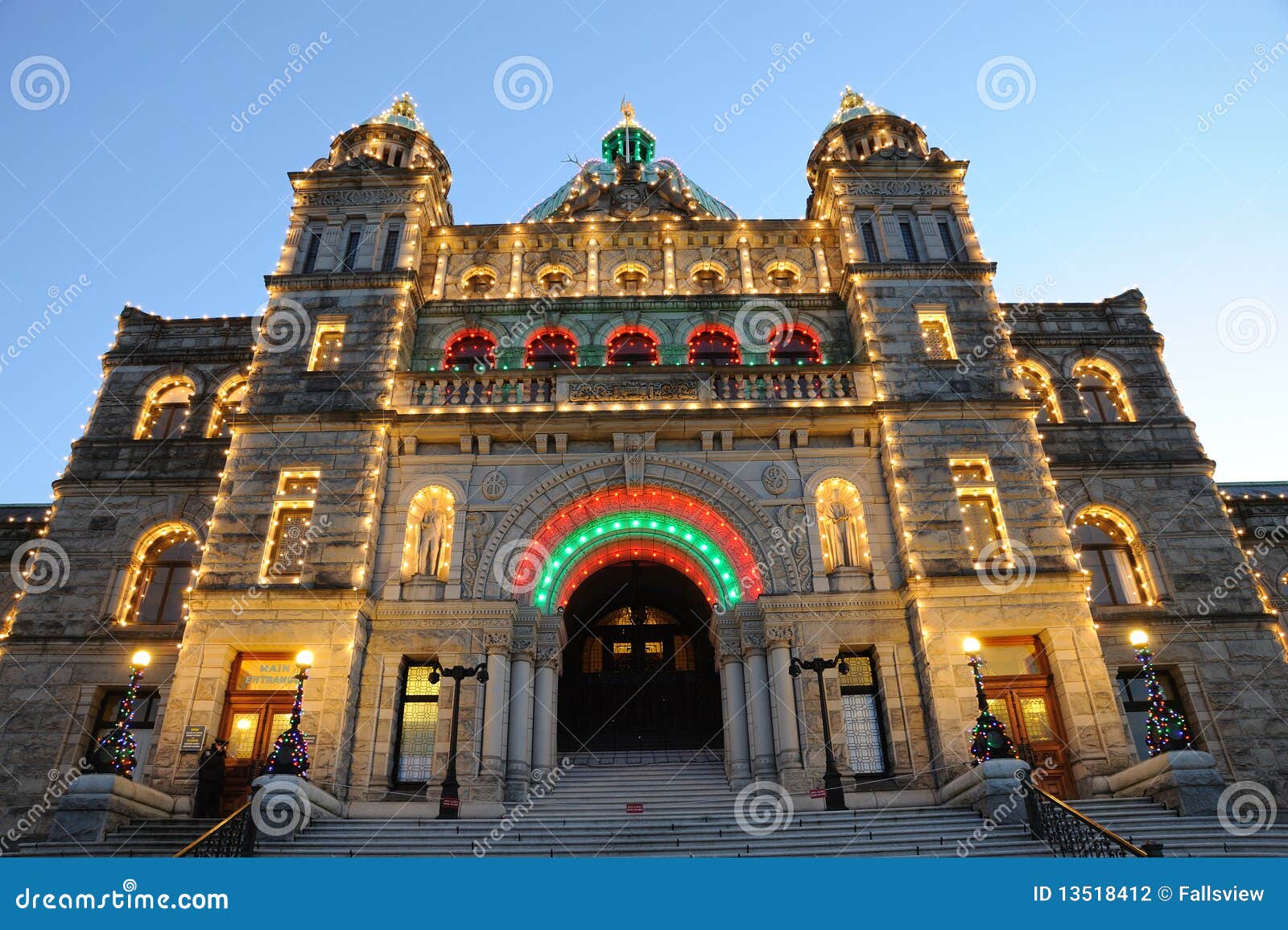 Building night scene stock photo. Image of historic, canadian - 13518412