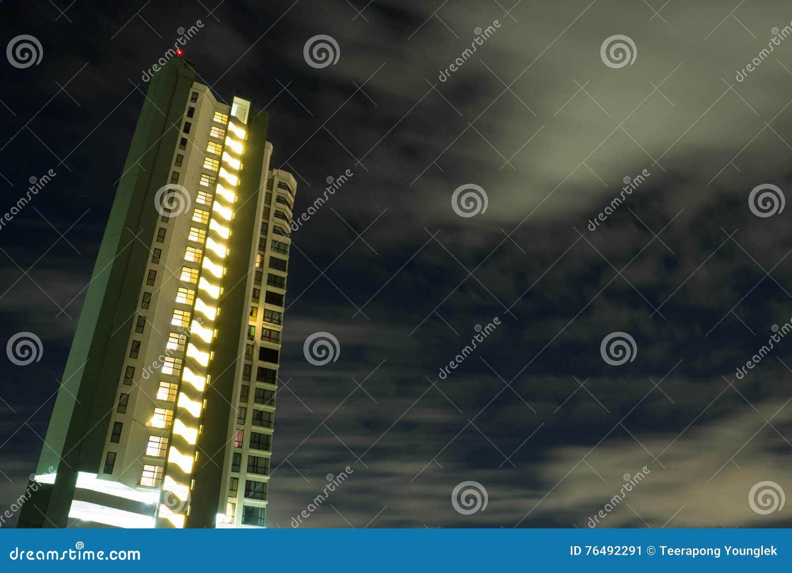 Building the Night Sky with the Wind. Stock Image - Image of financial ...