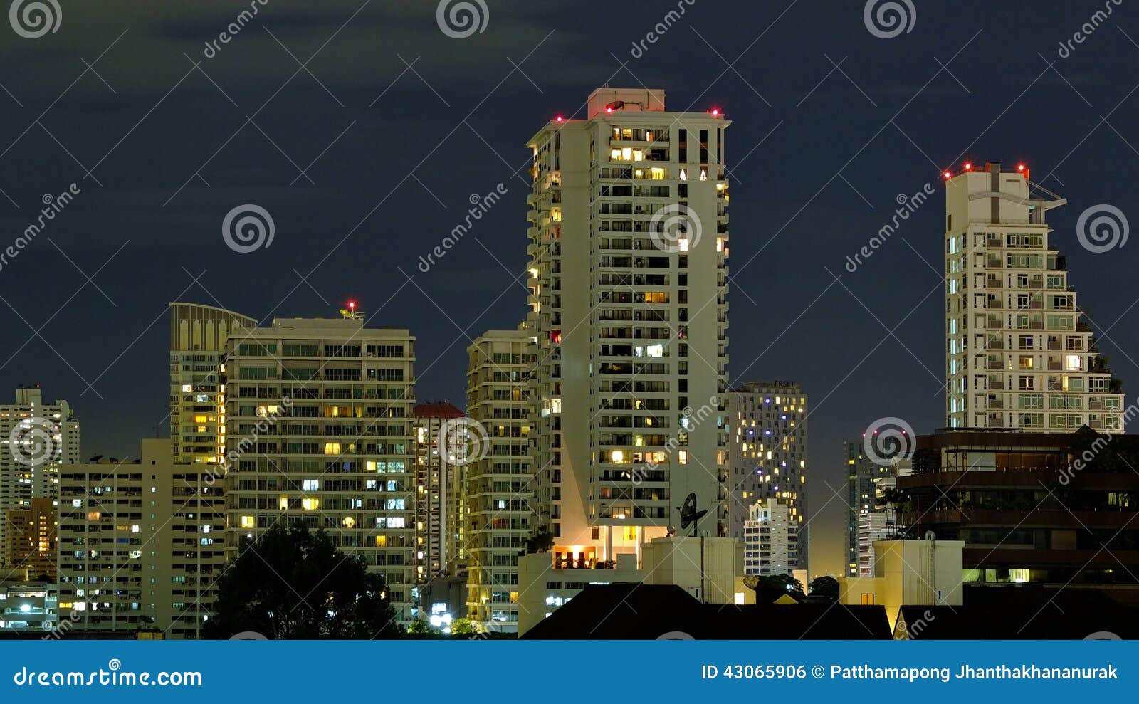Building in night editorial photo. Image of night, land - 43065906