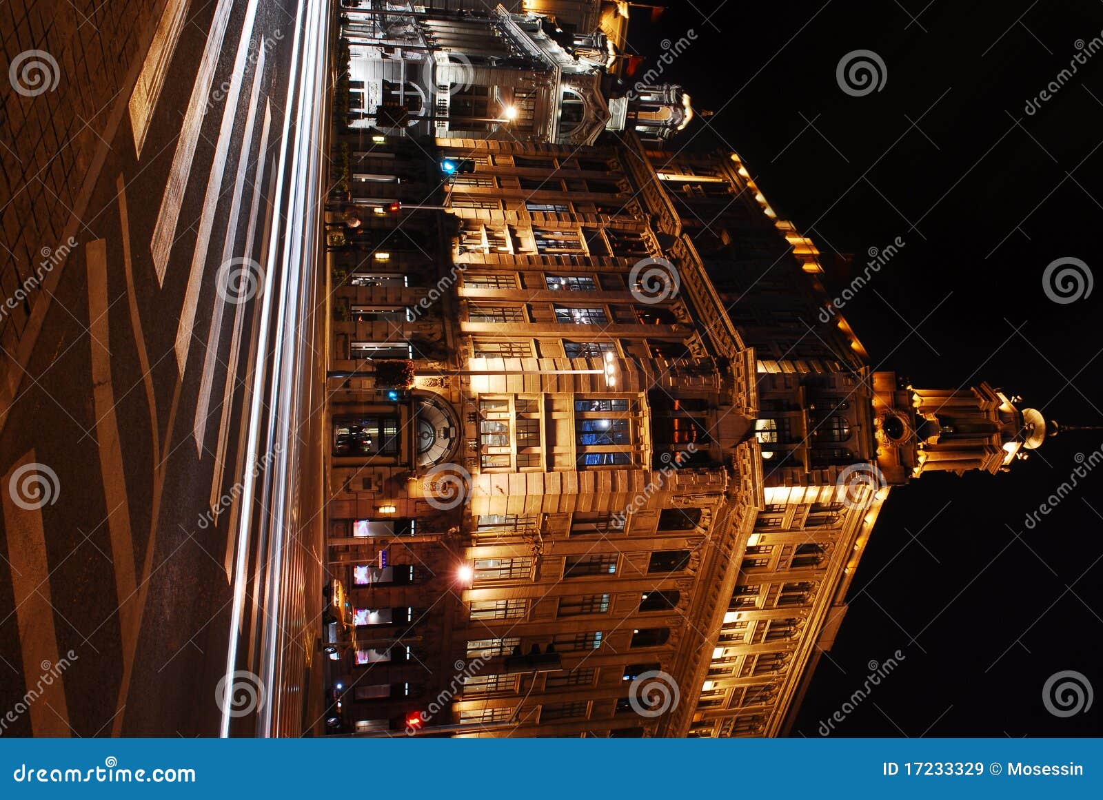 Building night view stock image. Image of area, shanghai - 17233329