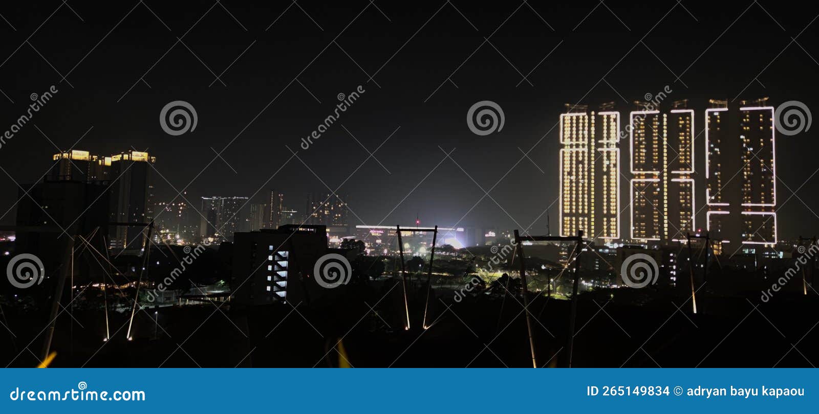 Building at Nightin City Make Feel Peace Stock Photo - Image of city ...