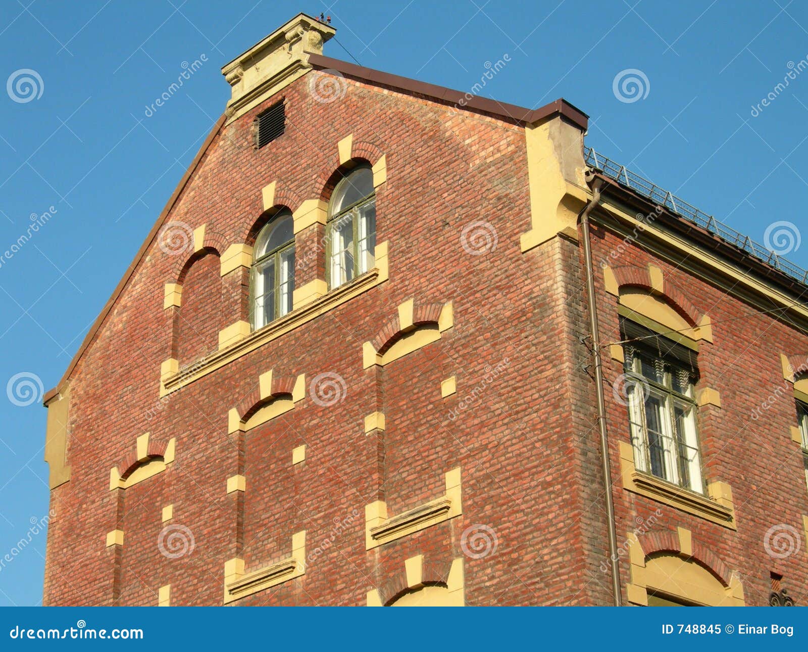 Building in Norway stock image. Image of ornate, brick - 748845