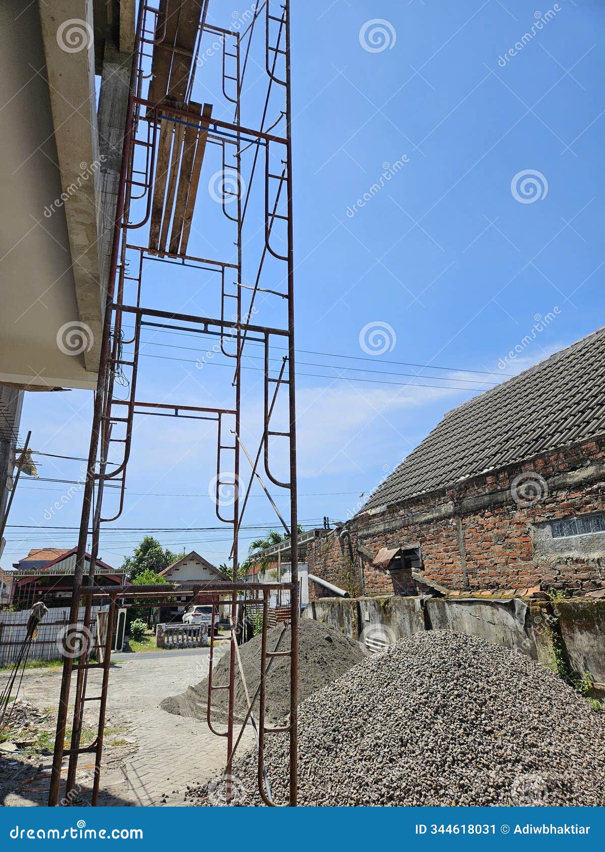 The Building is Not Finished yet Stock Image - Image of contruction ...