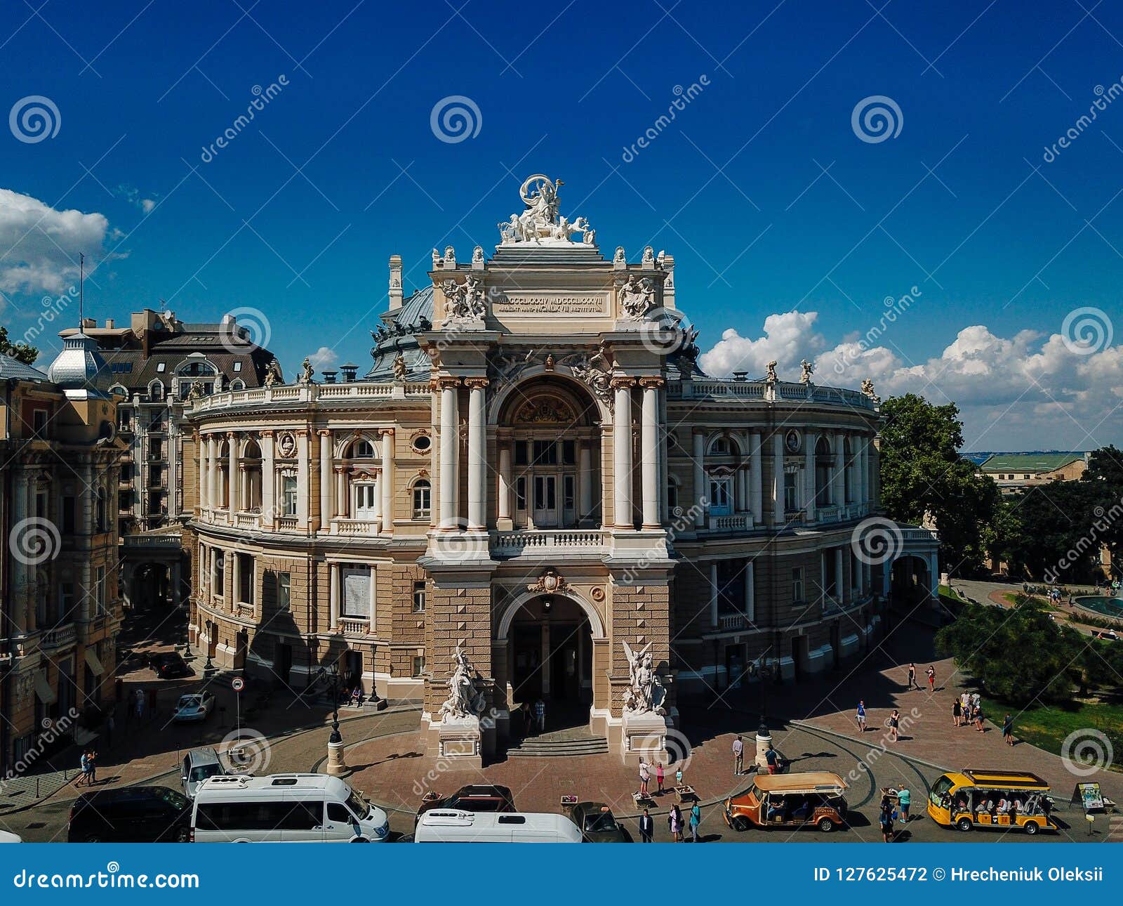 The Building of the Odessa Opera Theater. Stock Photo - Image of europe ...