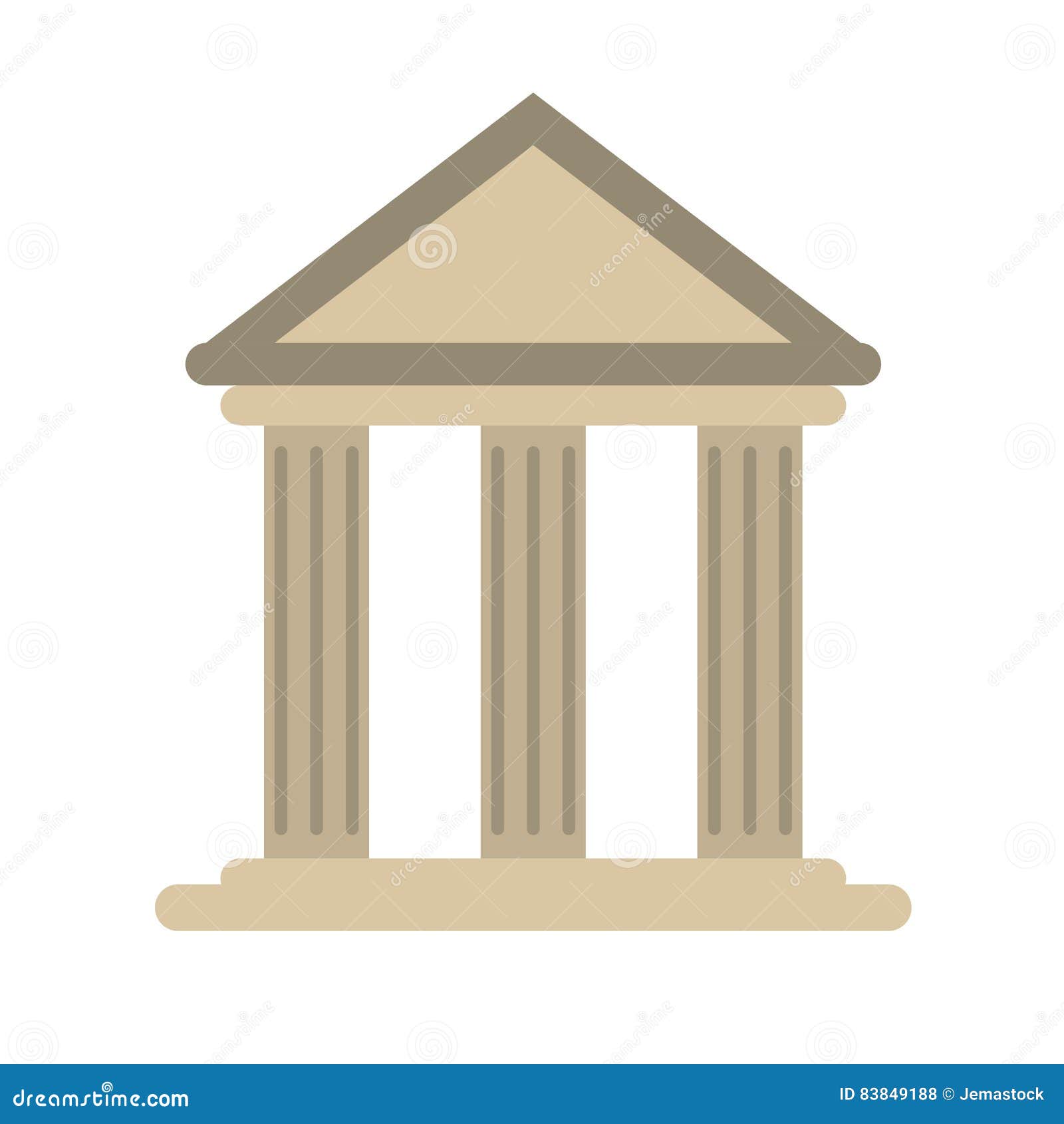 Building Office Bank Structure Stock Vector - Illustration of household ...