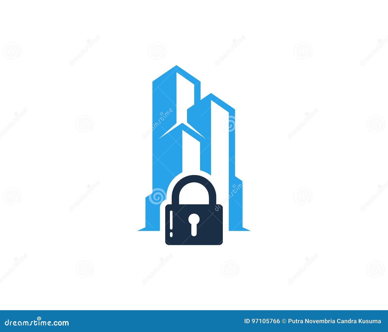 Building Office Security Icon Logo Design Element Stock Vector ...