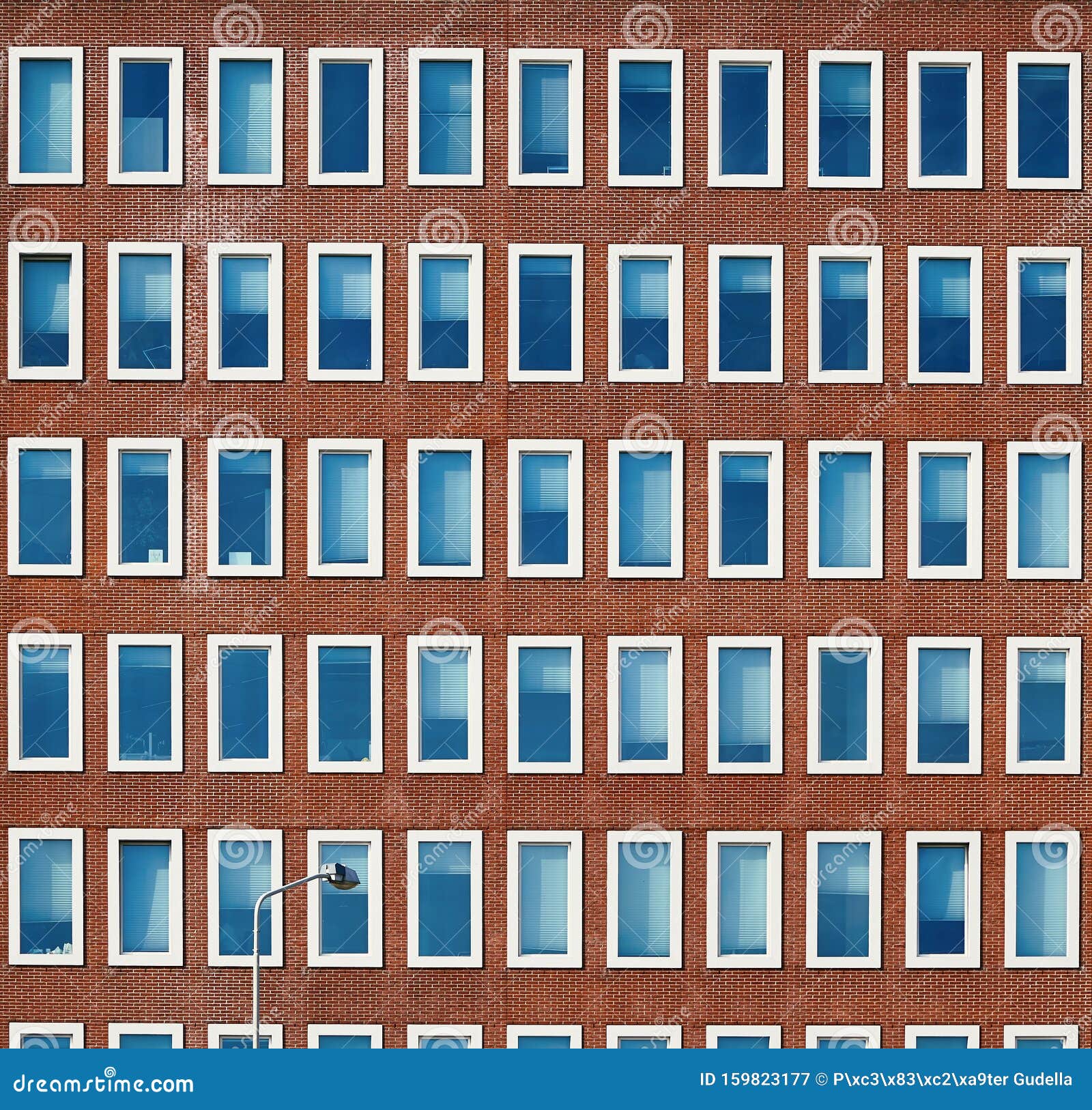 Building Facede Regular Rows of Windows Stock Image - Image of property ...