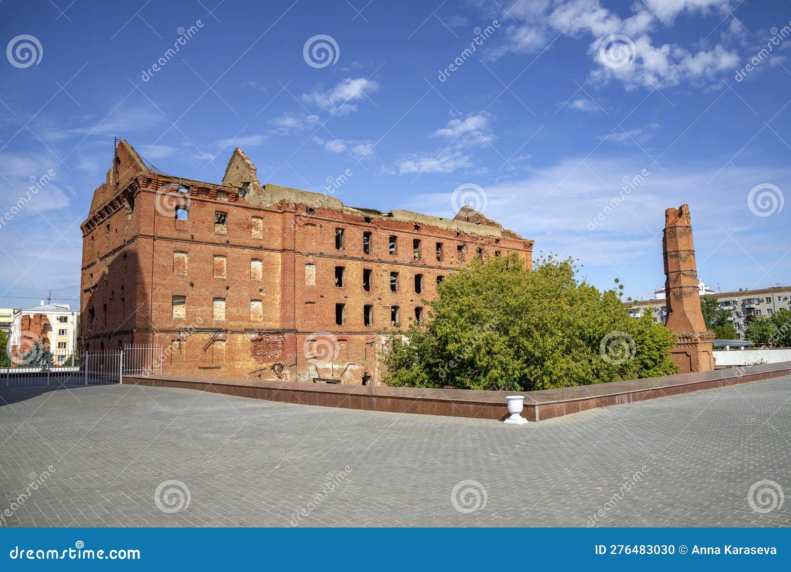 The Building of the Old Gerhardt Mill. Volgograd Stock Photo - Image of ...