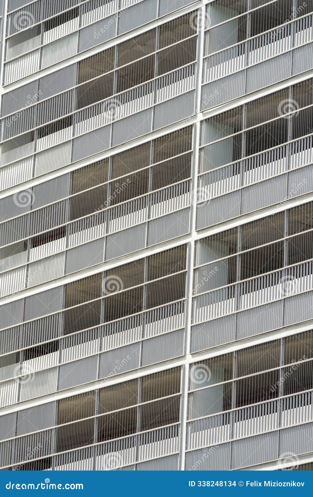 Building Open Air Enclosure at Parking Garage Multilevel Stock Photo ...