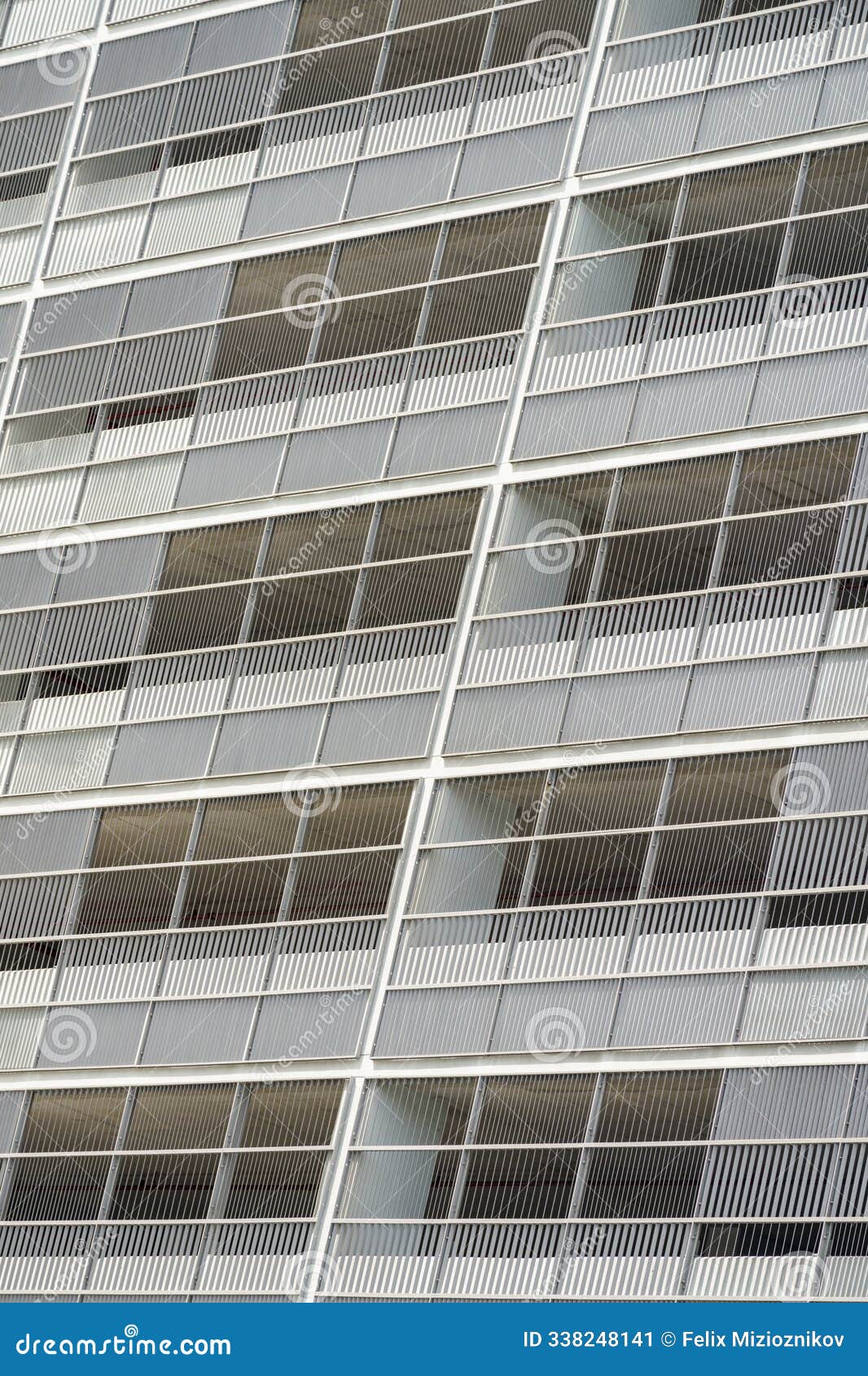 Building Open Air Enclosure at Parking Garage Multilevel Stock Image ...