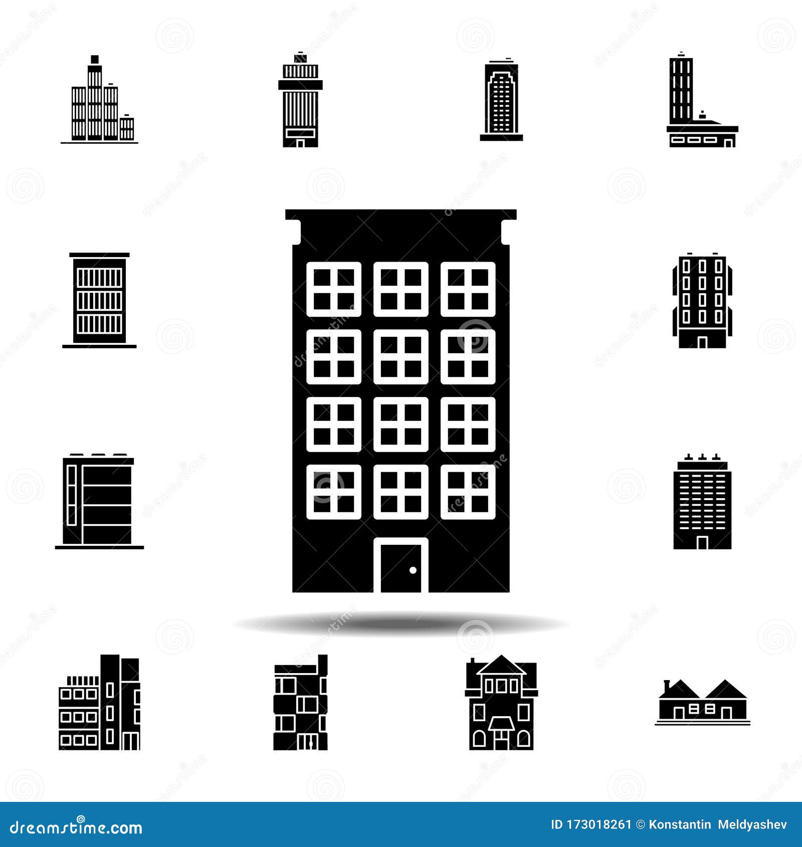 Building Outline Icon. Simple Thin Line, Outline Vector Element Of ...