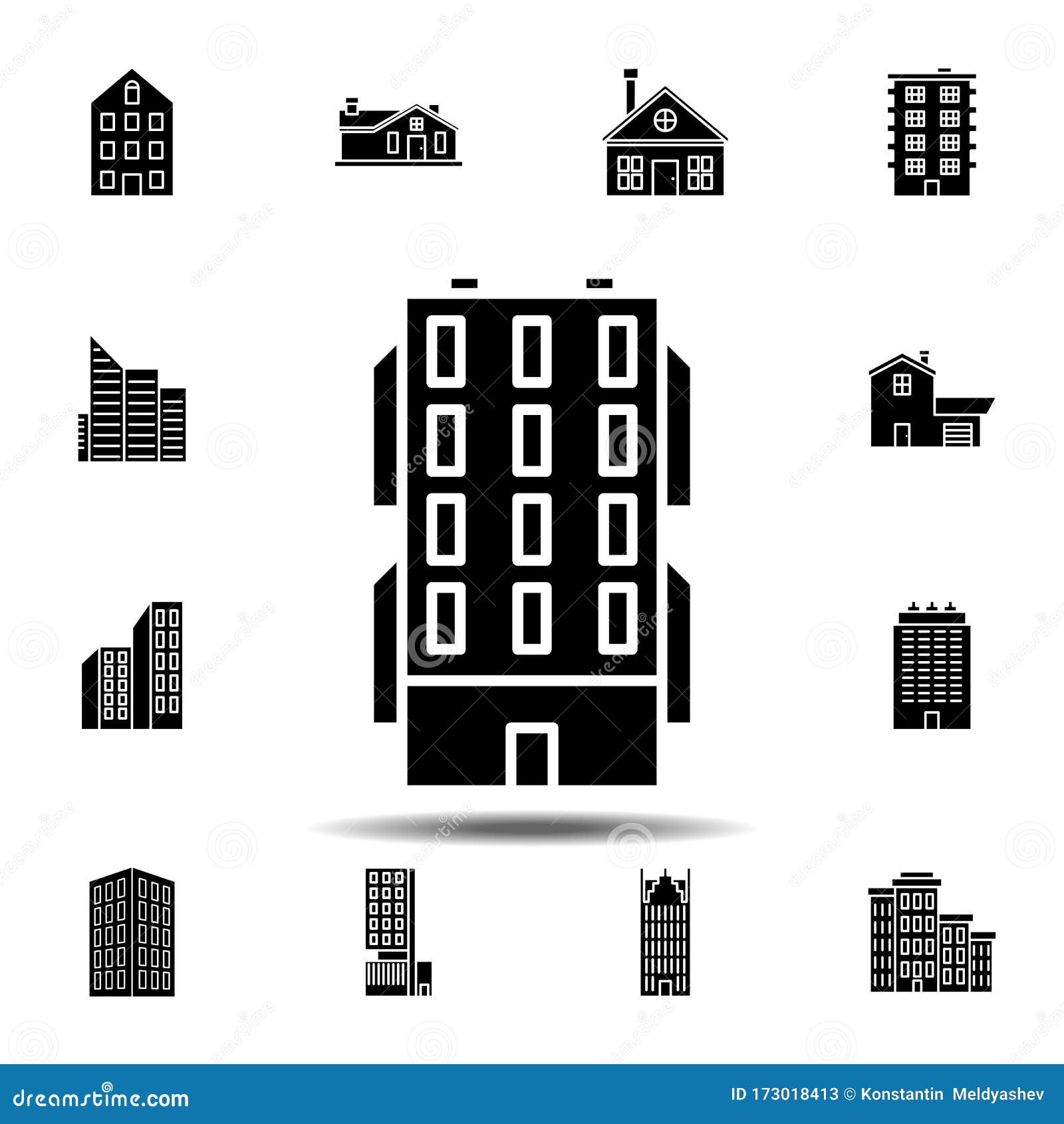 Building Outline Icon. Simple Thin Line, Outline Vector Element of ...