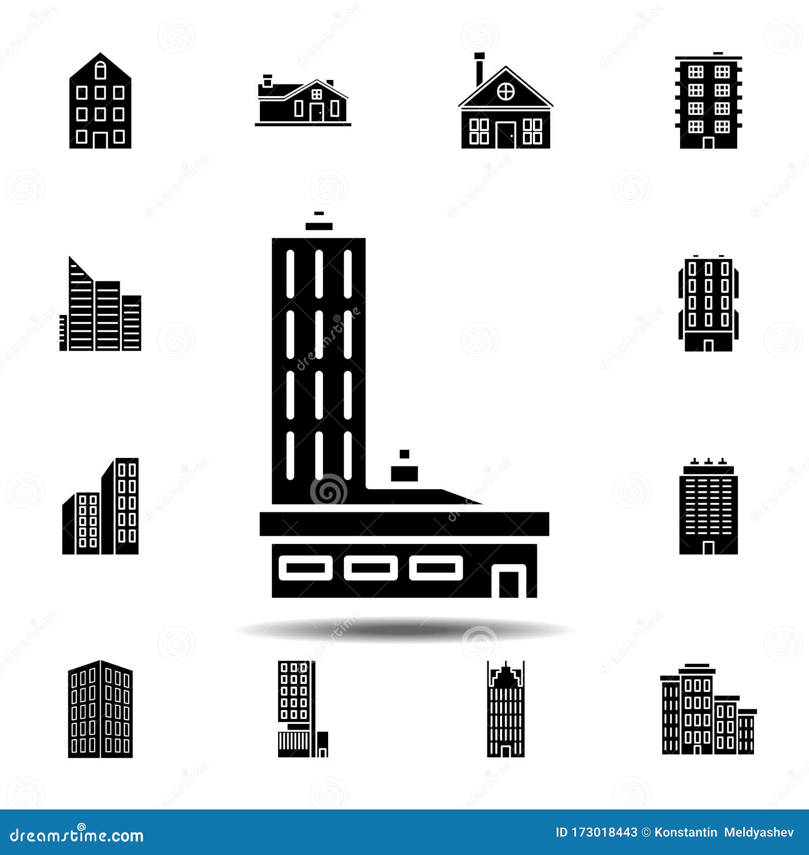 Building Outline Icon. Simple Thin Line, Outline Vector Element of Building Icons Set for UI and ...