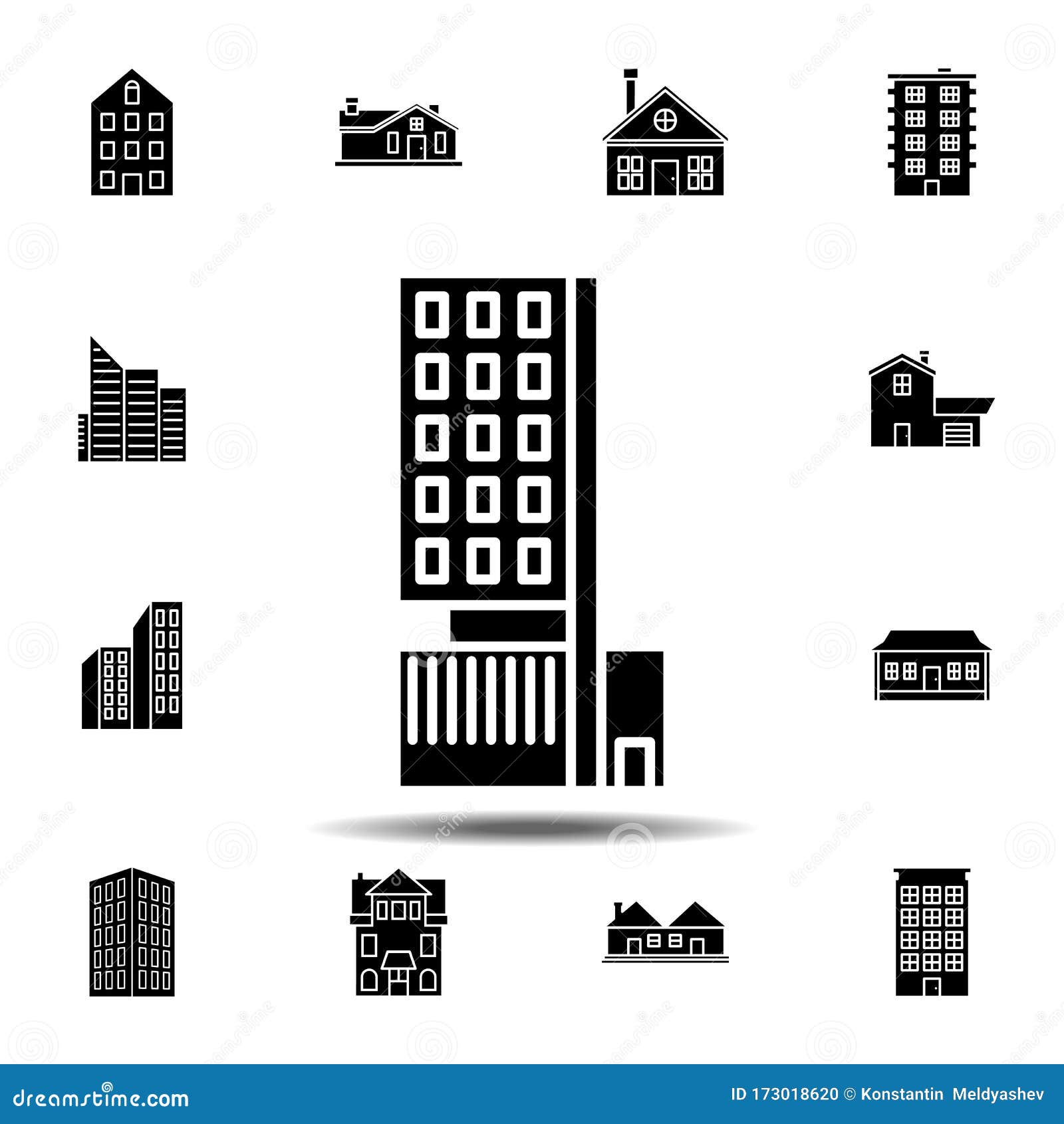Building Outline Icon Simple Thin Line Outline Vector Element Of Building Icons Set For Ui And