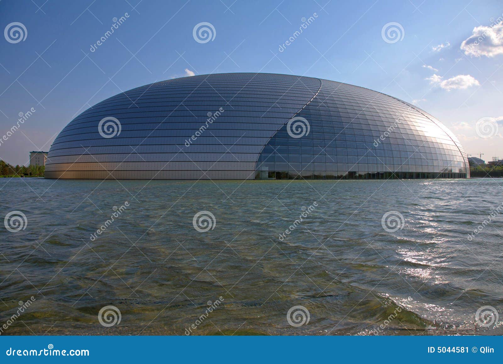 Building Over Water stock image. Image of sphere, perform - 5044581