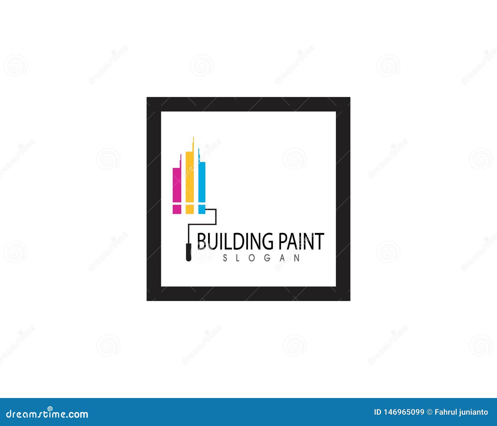 Building Paint Logo Design Vector Stock Vector - Illustration of ...