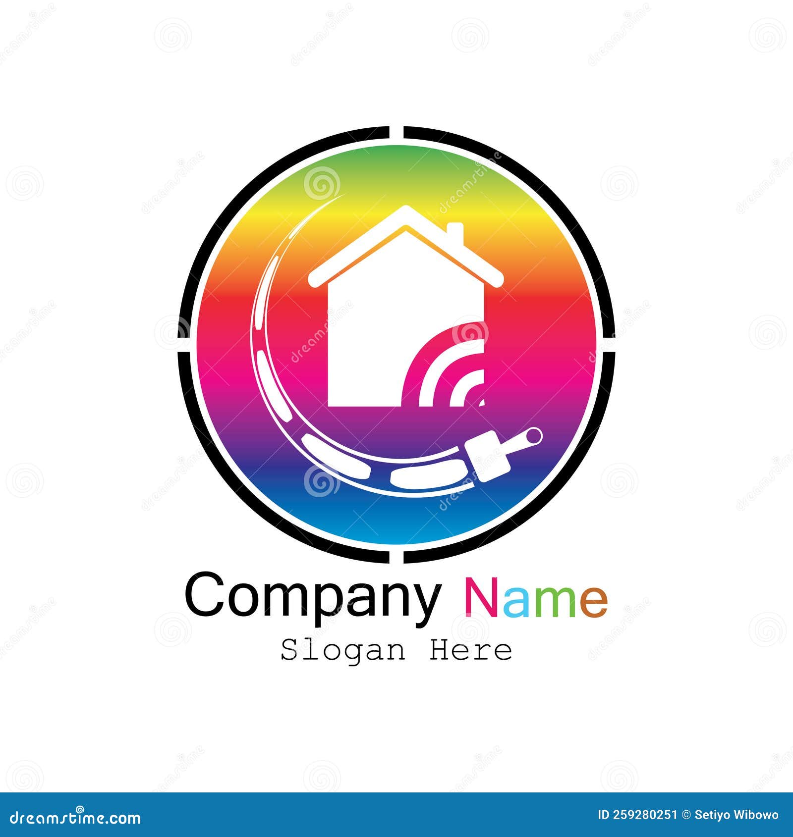 BUILDING PAINT VECTOR LOGO ICON Stock Vector - Illustration of vector ...