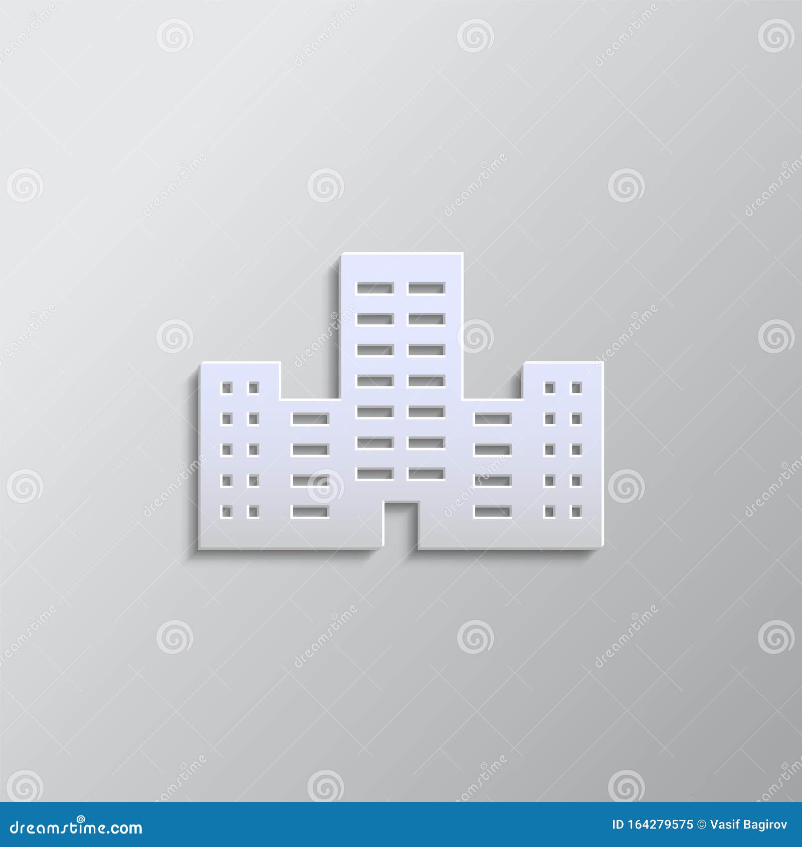 Building Paper Style, Icon. Paper Style Vector Icon Stock Illustration ...