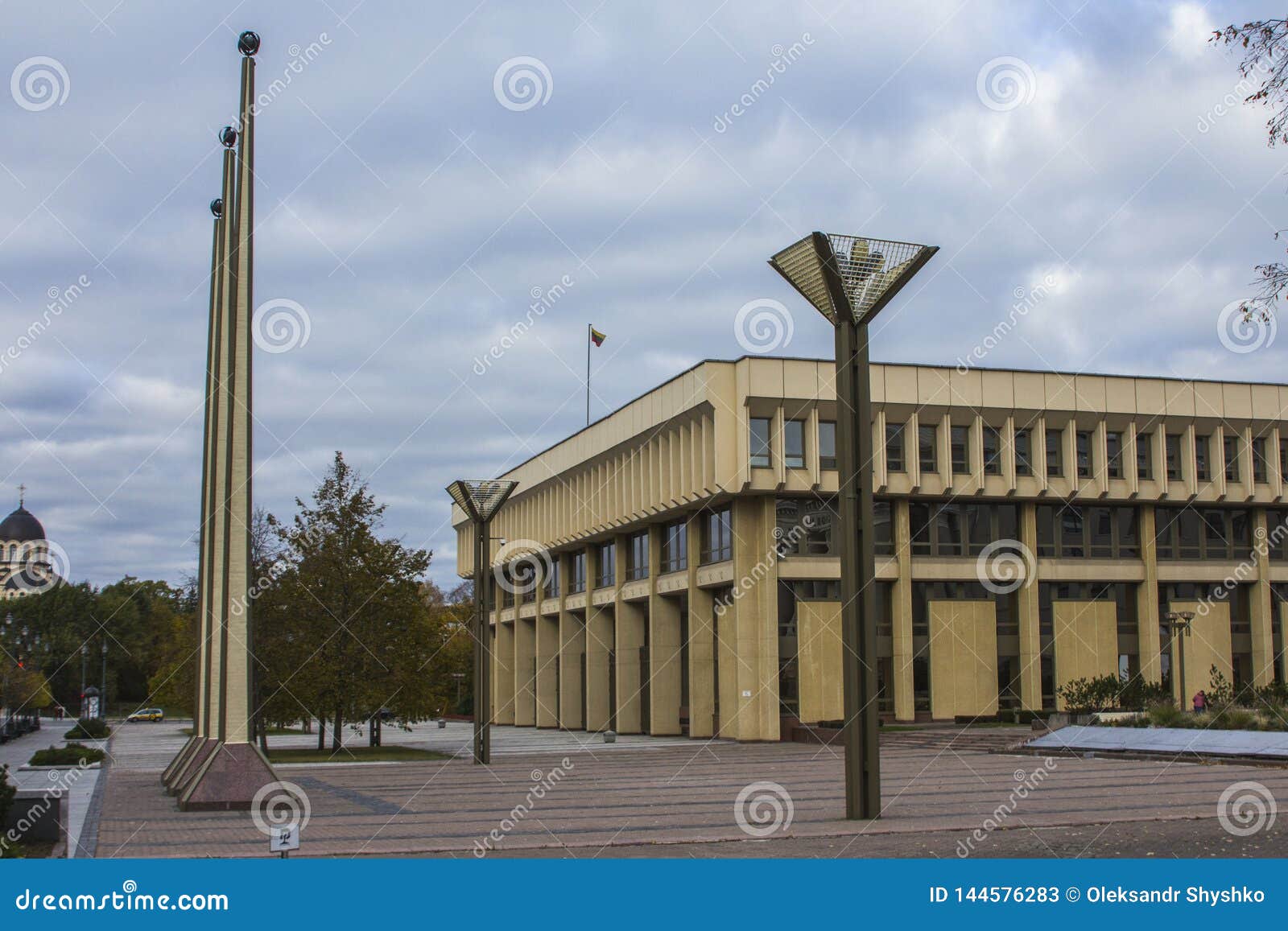 Building of the Parliament of the Republic of Lithuania in Vilnius ...