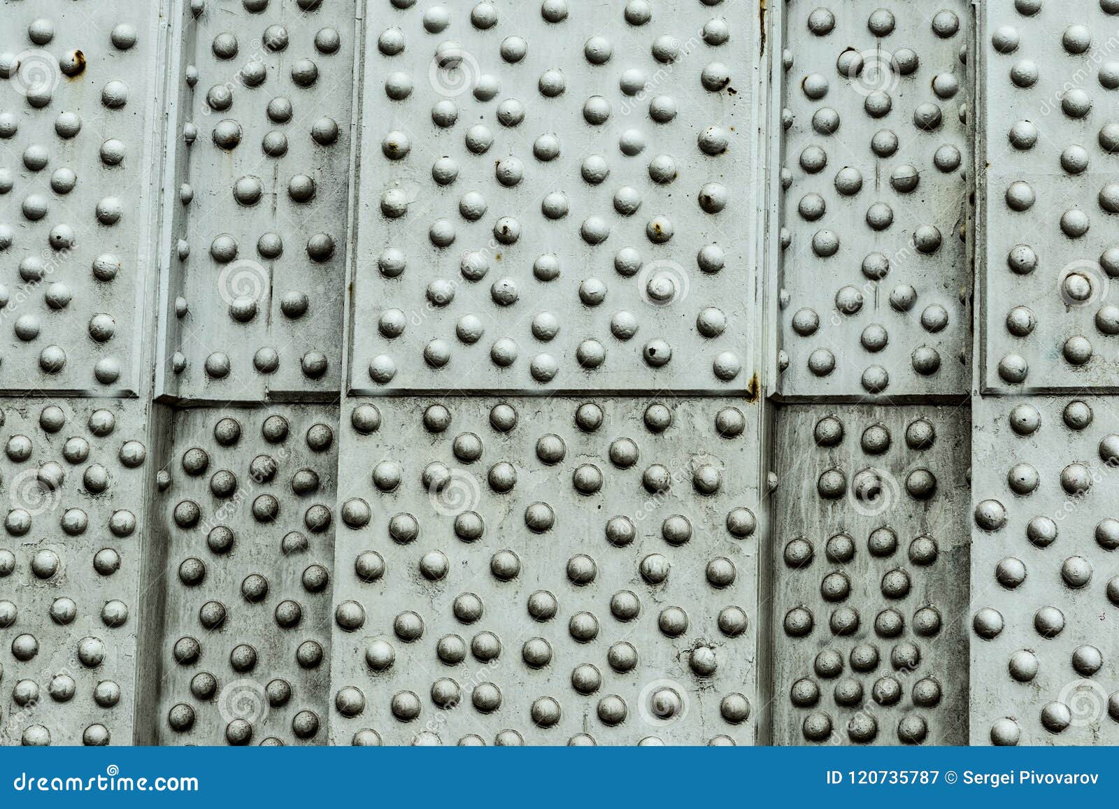 Building Pattern Base Metal Surface Silvery Rivet Urban Background Part ...