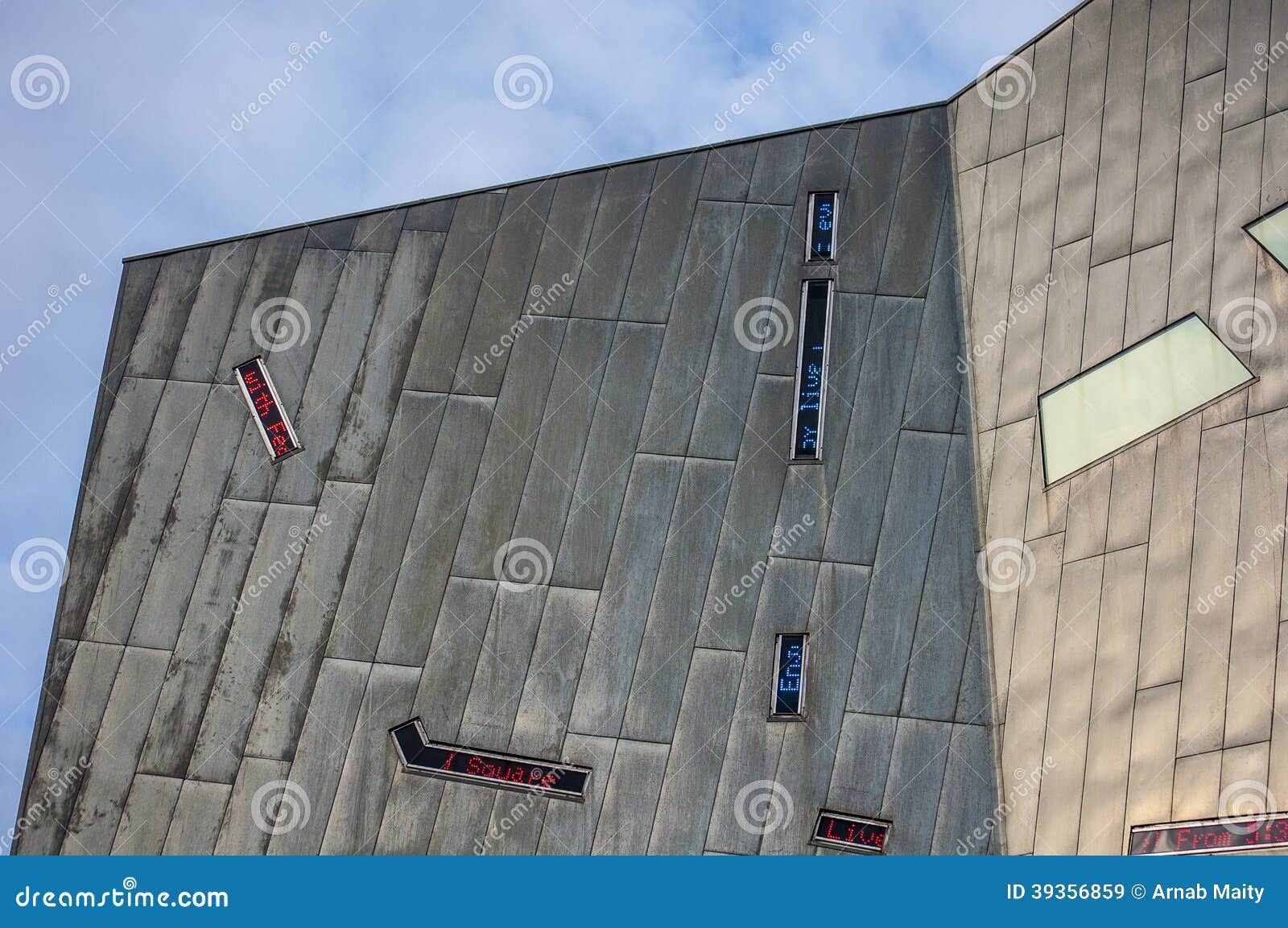 Building Patterns Close Up in Fed Square Melbourne Stock Image - Image ...