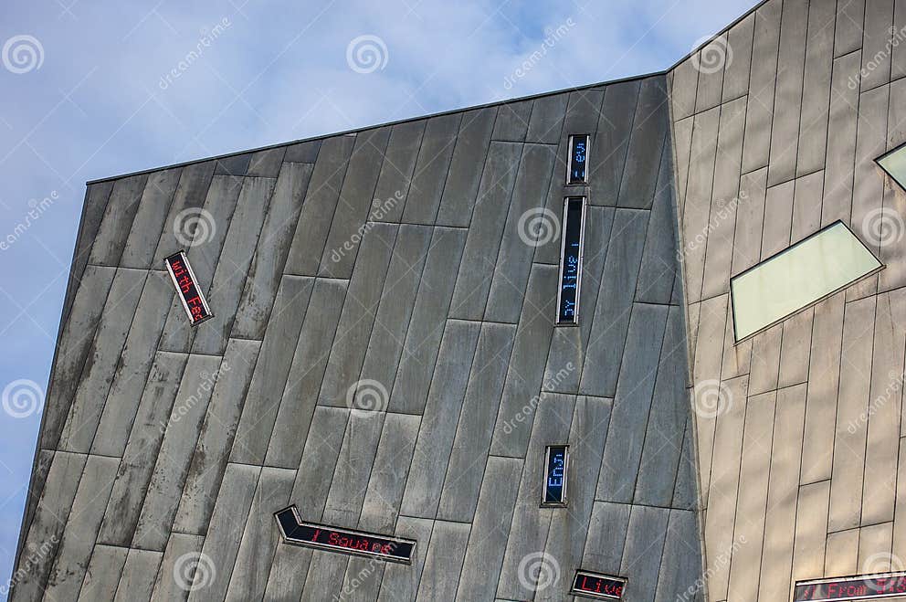 Building Patterns Close Up in Fed Square Melbourne Stock Image - Image ...