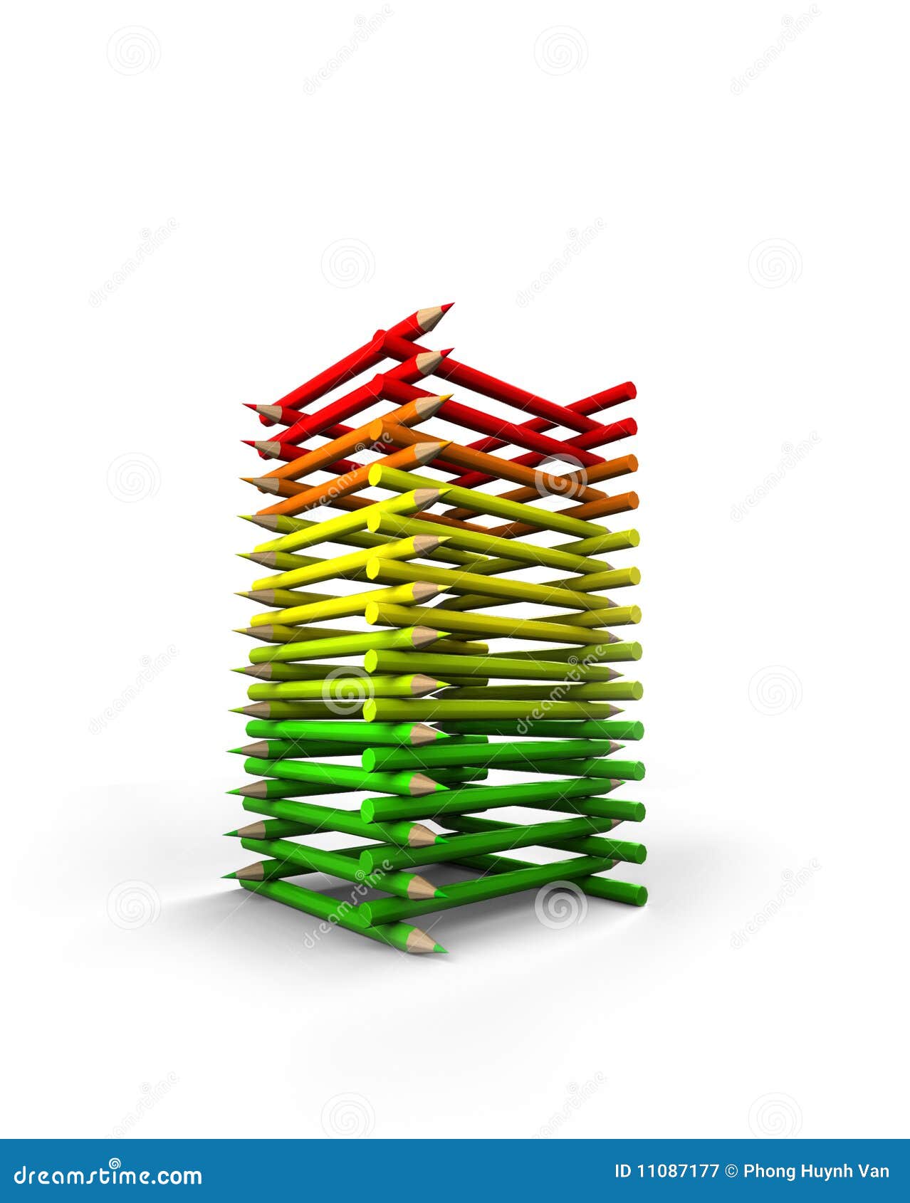 Building pencils stock illustration. Illustration of isolated - 11087177