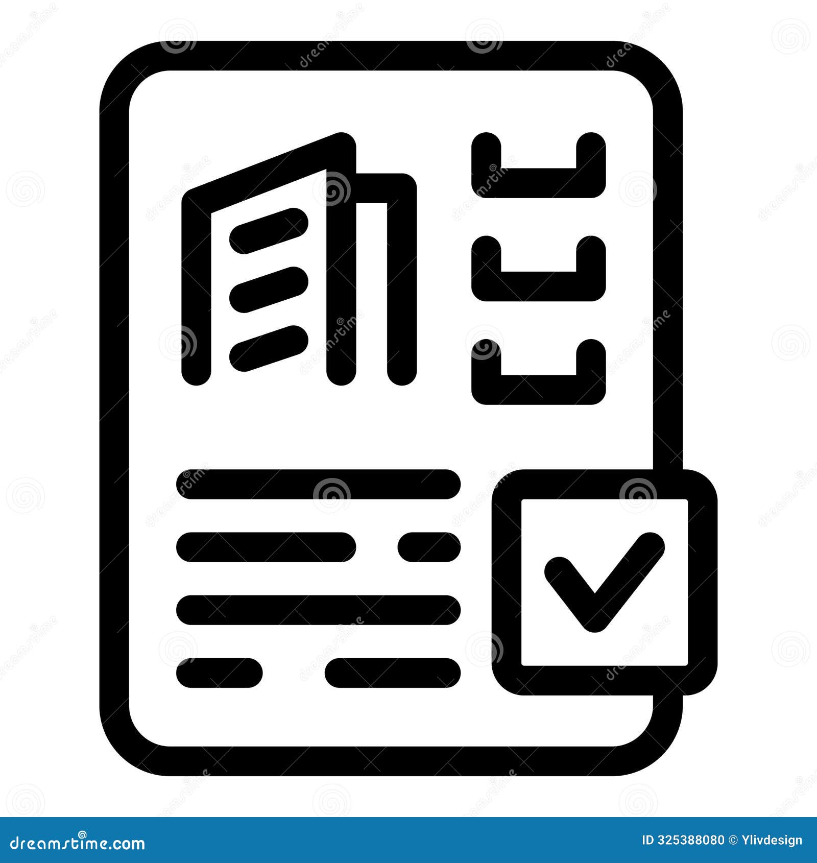 Building Permit Approving Successful Application with Check Mark Stock ...