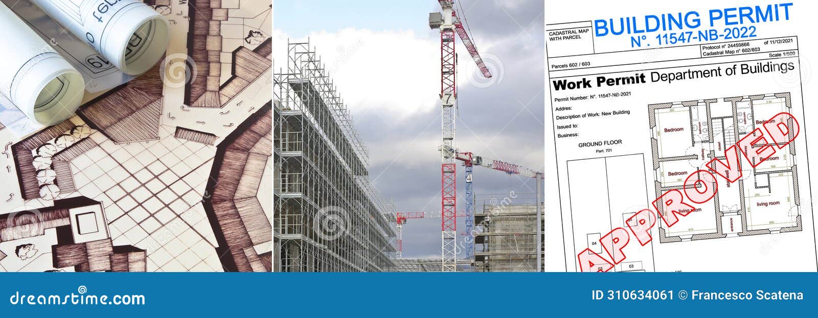 Approved Imaginary General Urban Plan With Indications Of Urban ...