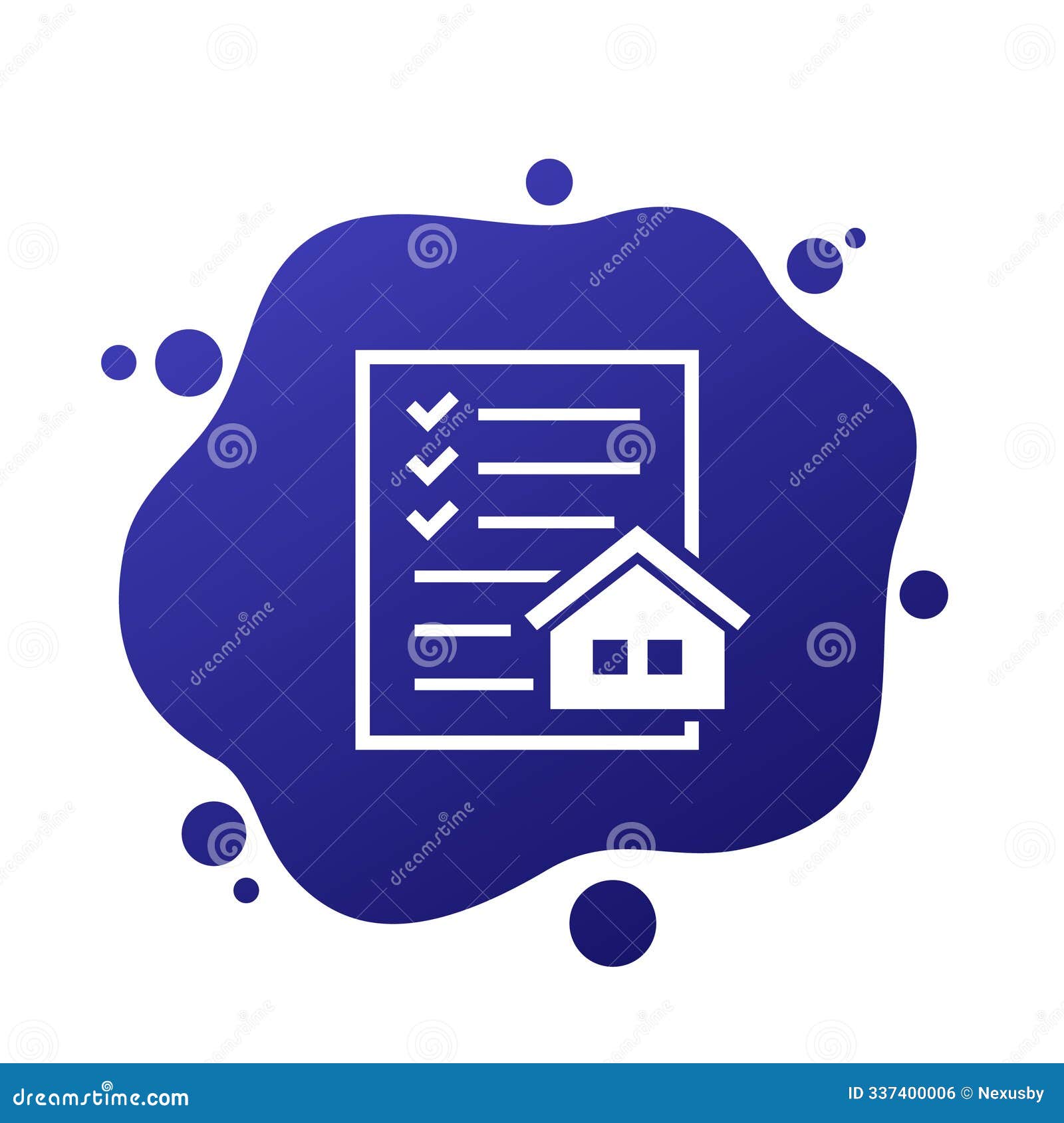 Building Permit Icon, House Permission Vector Stock Illustration ...